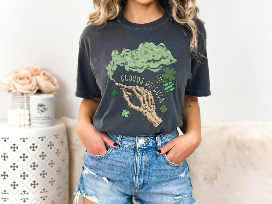 A Wee Bit Highrish Shirt | Clouds of Luck Tshirt | Lucky Shirt | St ...