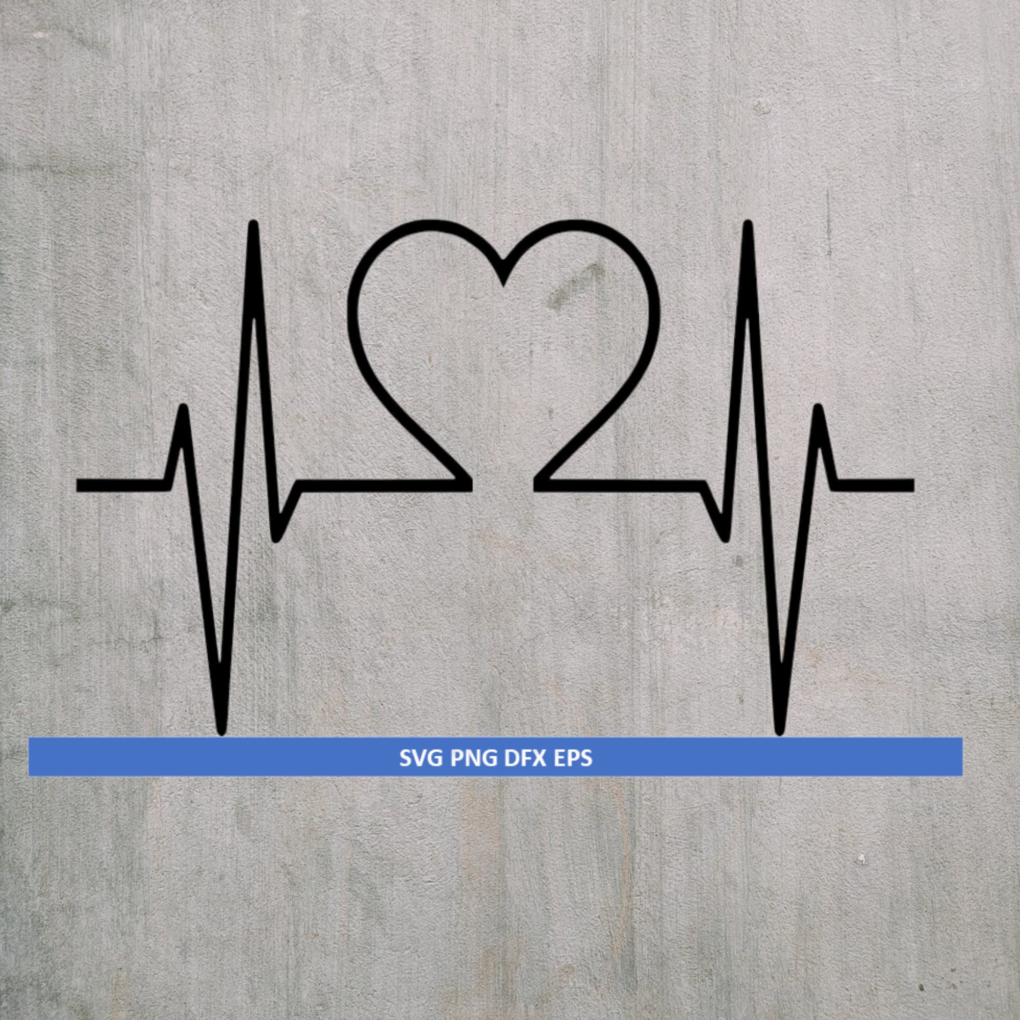 Heart Rhythm SVG, POD SVG, Heartbeat, Medical Svg, - Etsy