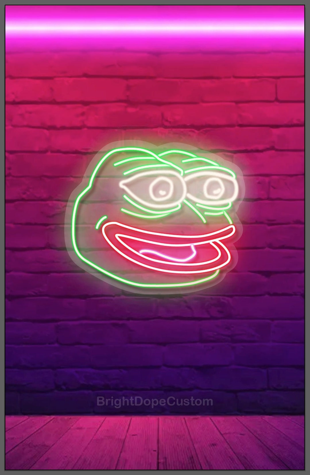 Pepe the Frog Neon Sign Neon Sign Neon Light Room Decor - Etsy