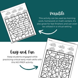 Printable Holiday Color by Number Bundle INSTANT DOWNLOAD, Addition ...