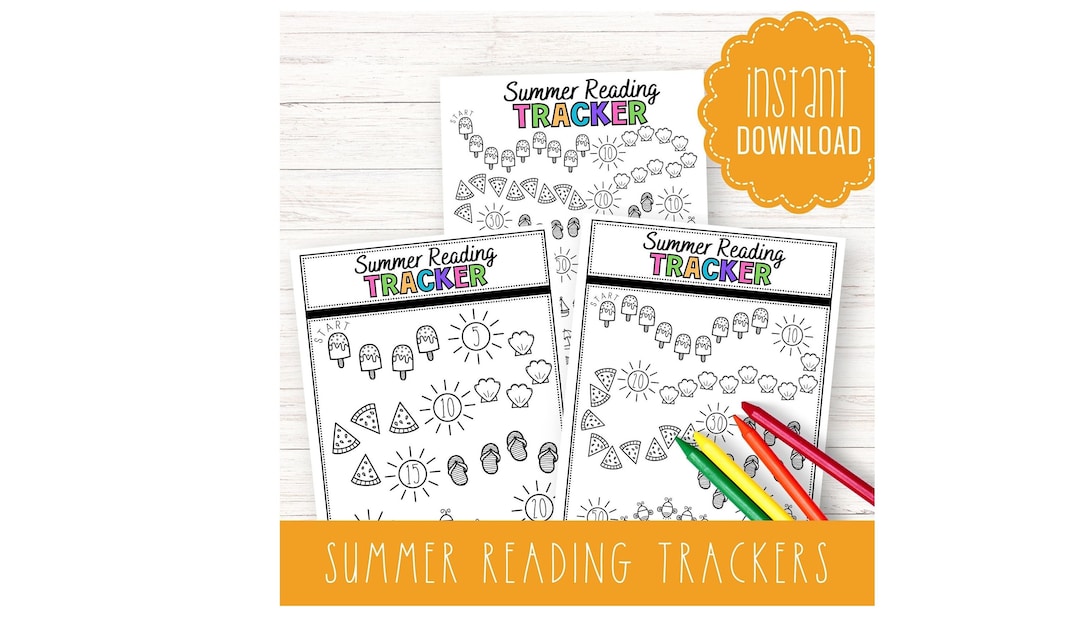 Summer Reading Trackers for Kids | INSTANT DOWNLOAD | Printable ...