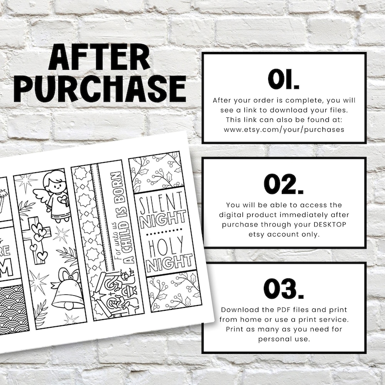 Christian Coloring Bookmarks | Printable Nativity Color Your Own Book ...