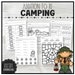 Math Activity Sheets Camping Theme INSTANT DOWNLOAD Kindergarten ...