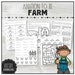 Math Activity Sheets Farm Animal Theme INSTANT DOWNLOAD Kindergarten ...