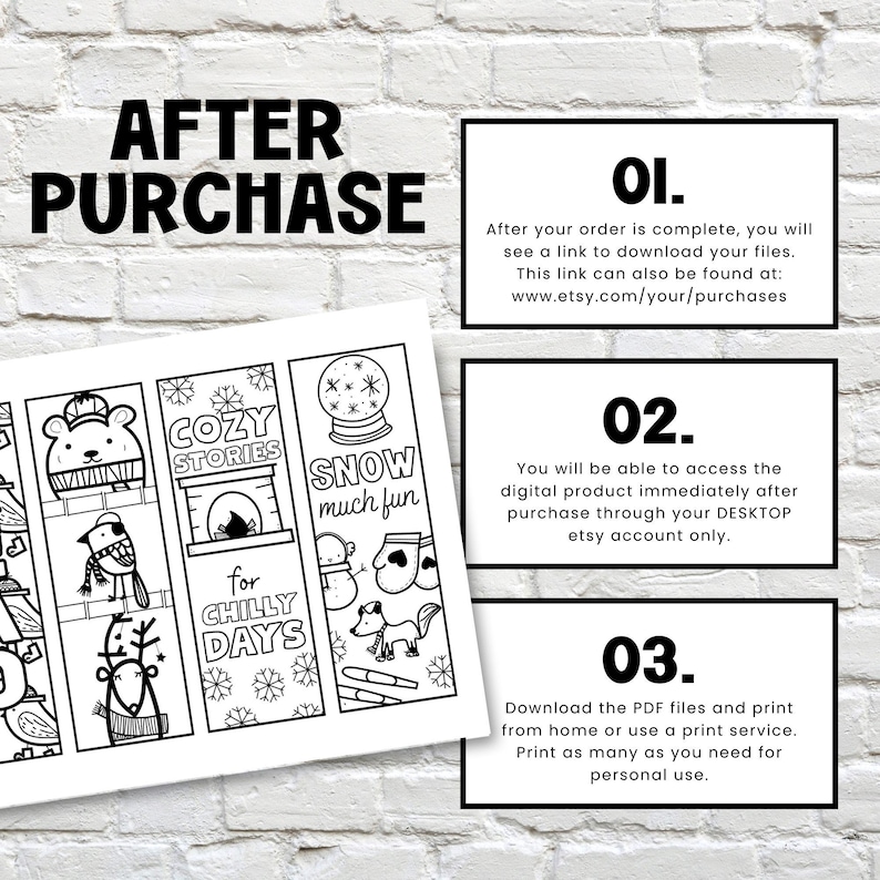 Winter Coloring Bookmarks for Kids | Printable Color Your Own Book ...