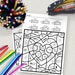 Printable Winter Holiday Color by Number 0-5 INSTANT DOWNLOAD ...