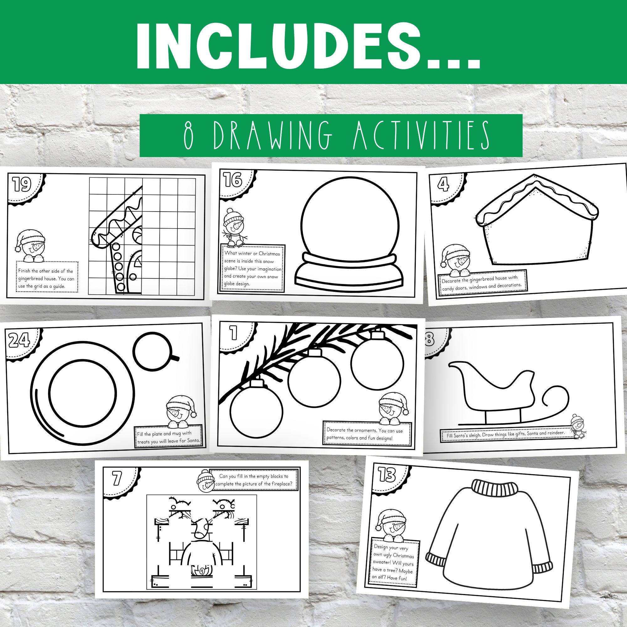 Printable Christmas Countdown Activity Book | Advent Word Search Games ...