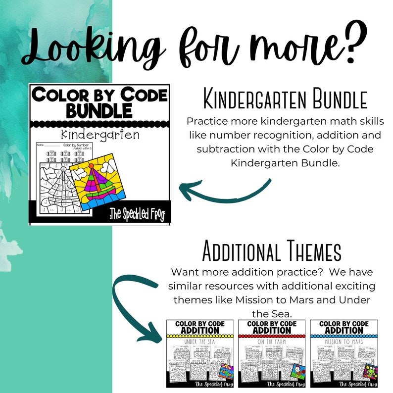 Printable Holiday Color by Number Bundle INSTANT DOWNLOAD, Addition ...