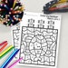 Printable Kindergarten Math Worksheets, INSTANT DOWNLOAD, Color by ...