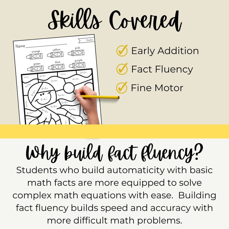 Printable Color by Number Ocean Animal Theme INSTANT DOWNLOAD, Addition ...