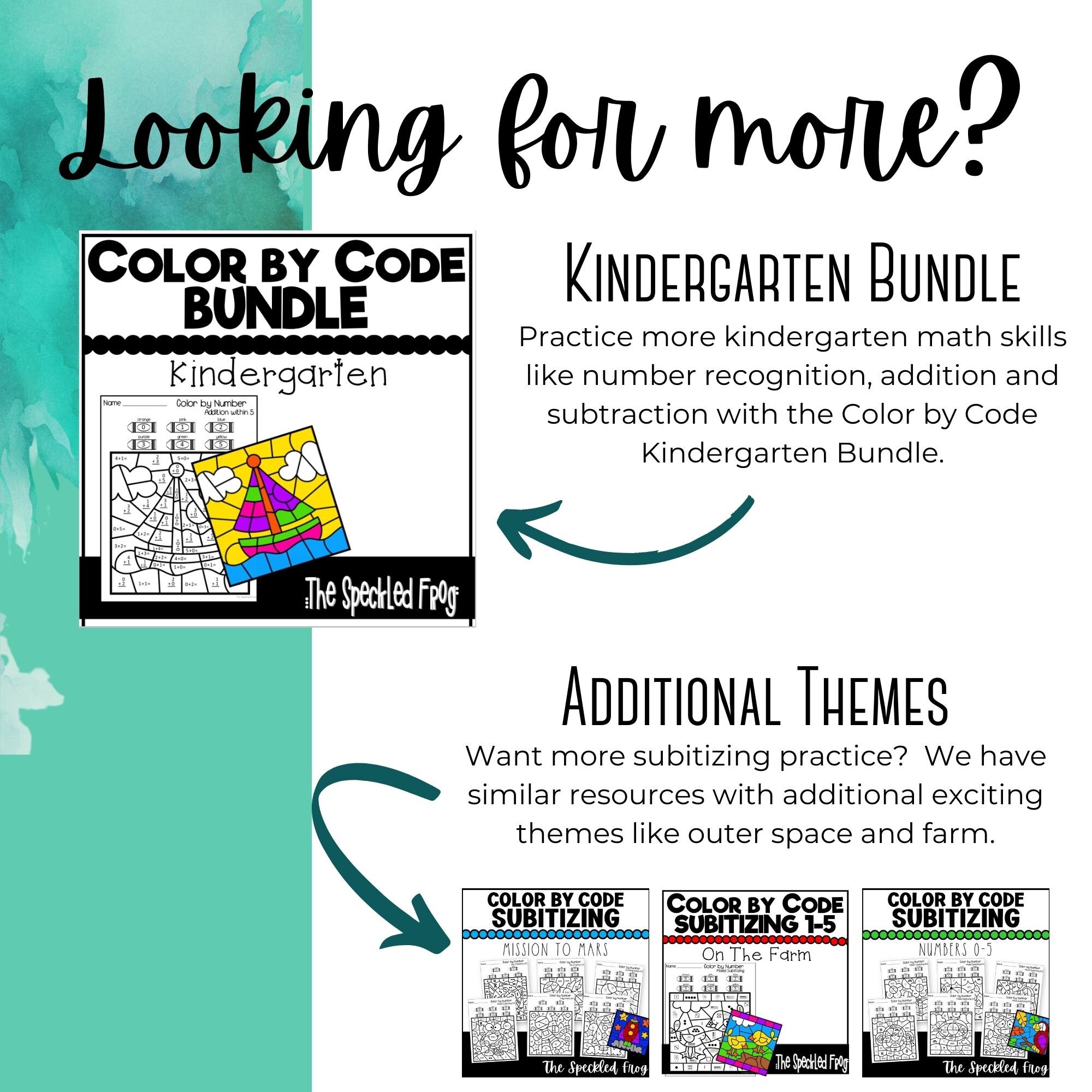 Printable Holiday Color by Number Bundle INSTANT DOWNLOAD, Subitizing ...