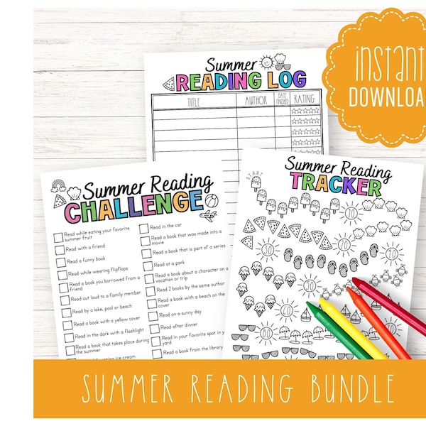 Printable Summer Math Worksheets INSTANT DOWNLOAD Preschool Counting ...