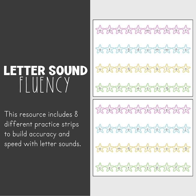 Kindergarten Letter Sounds Literacy Activity, INSTANT DOWNLOAD ...