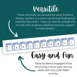 School Kindergarten Activity, Printable Letter Sound Fluency Strips ...