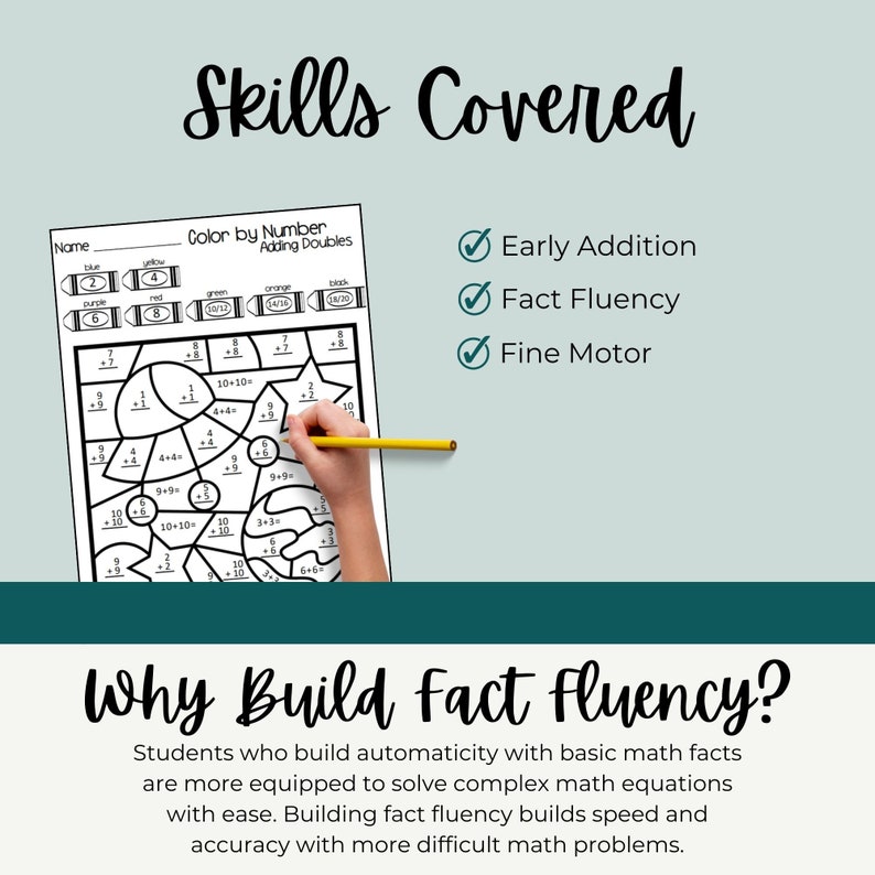 Printable Kindergarten First Grade Math Worksheets, INSTANT DOWNLOAD ...