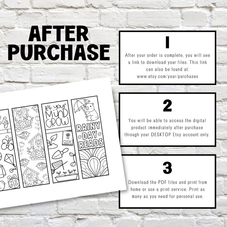 Spring Coloring Bookmarks Printable | Color Your Own Craft for Kids ...