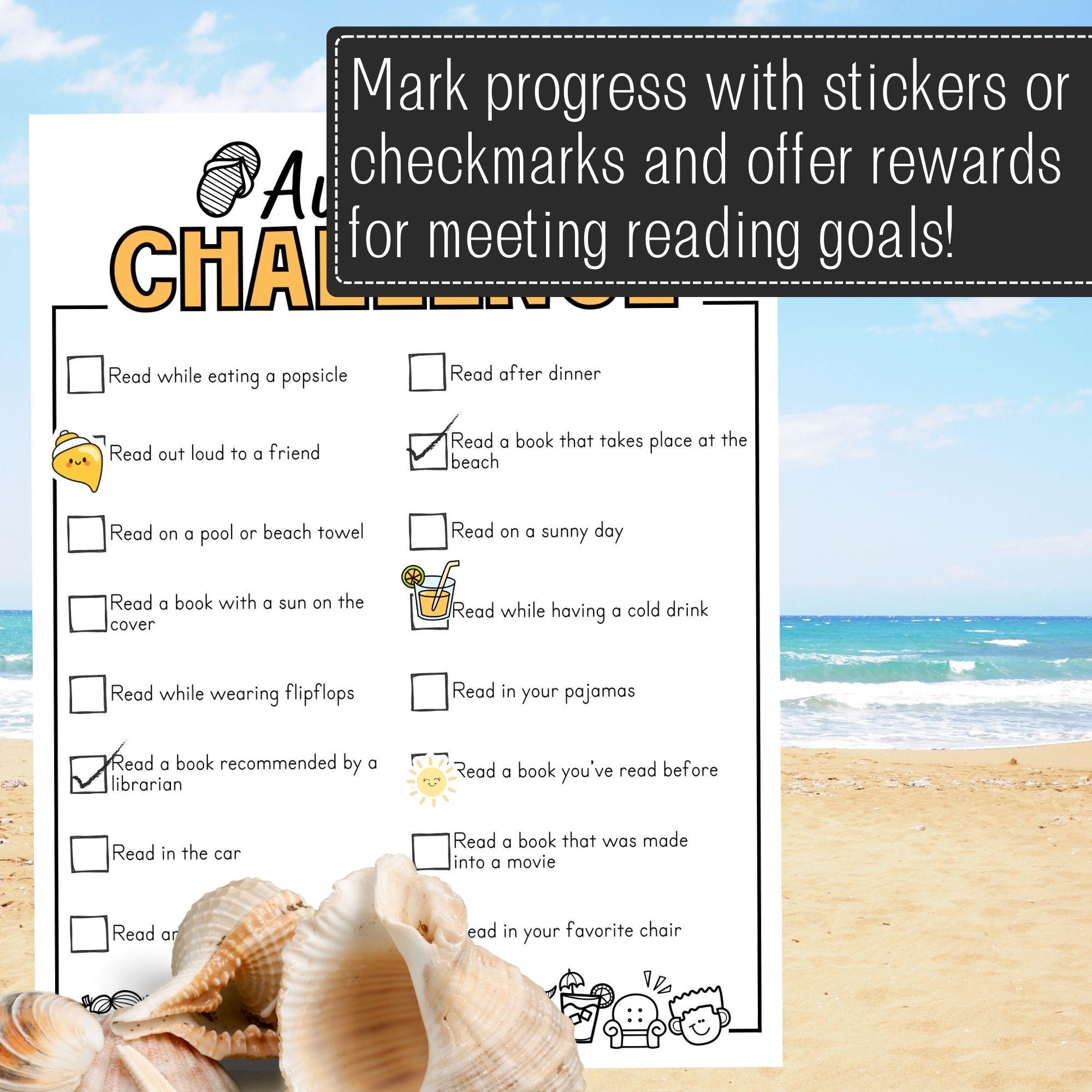 Printable Monthly Reading Challenge for Kids - INSTANT DOWNLOAD ...