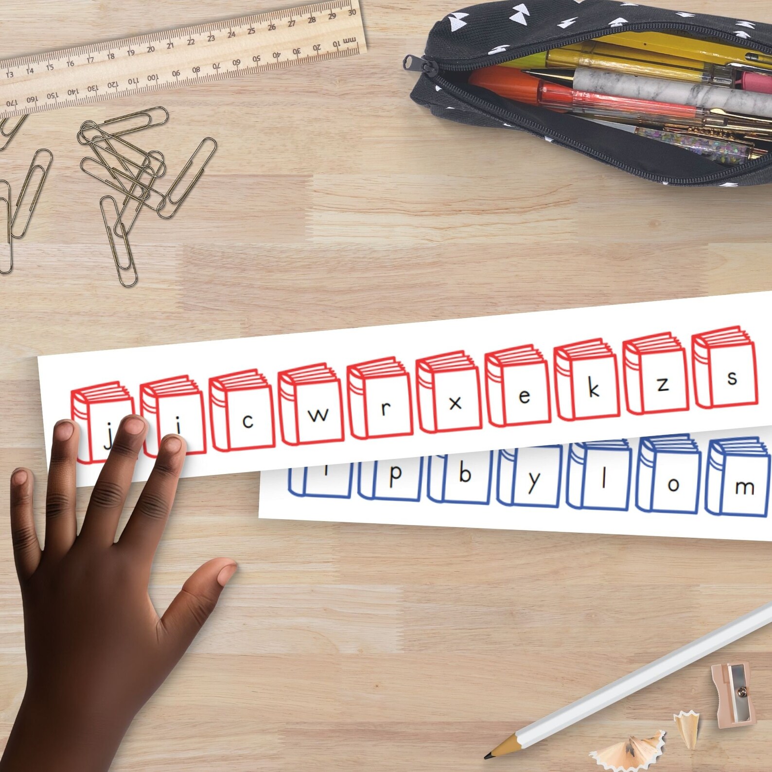 School Kindergarten Activity, Printable Letter Sound Fluency Strips ...