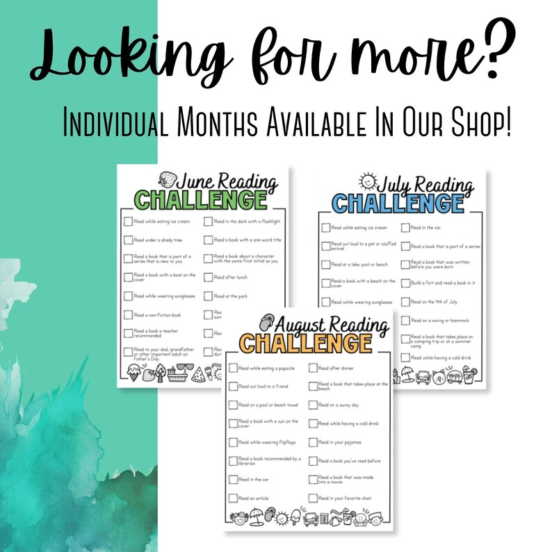 Summer Reading Bundle for Kids | INSTANT DOWNLOAD | Printable Coloring ...