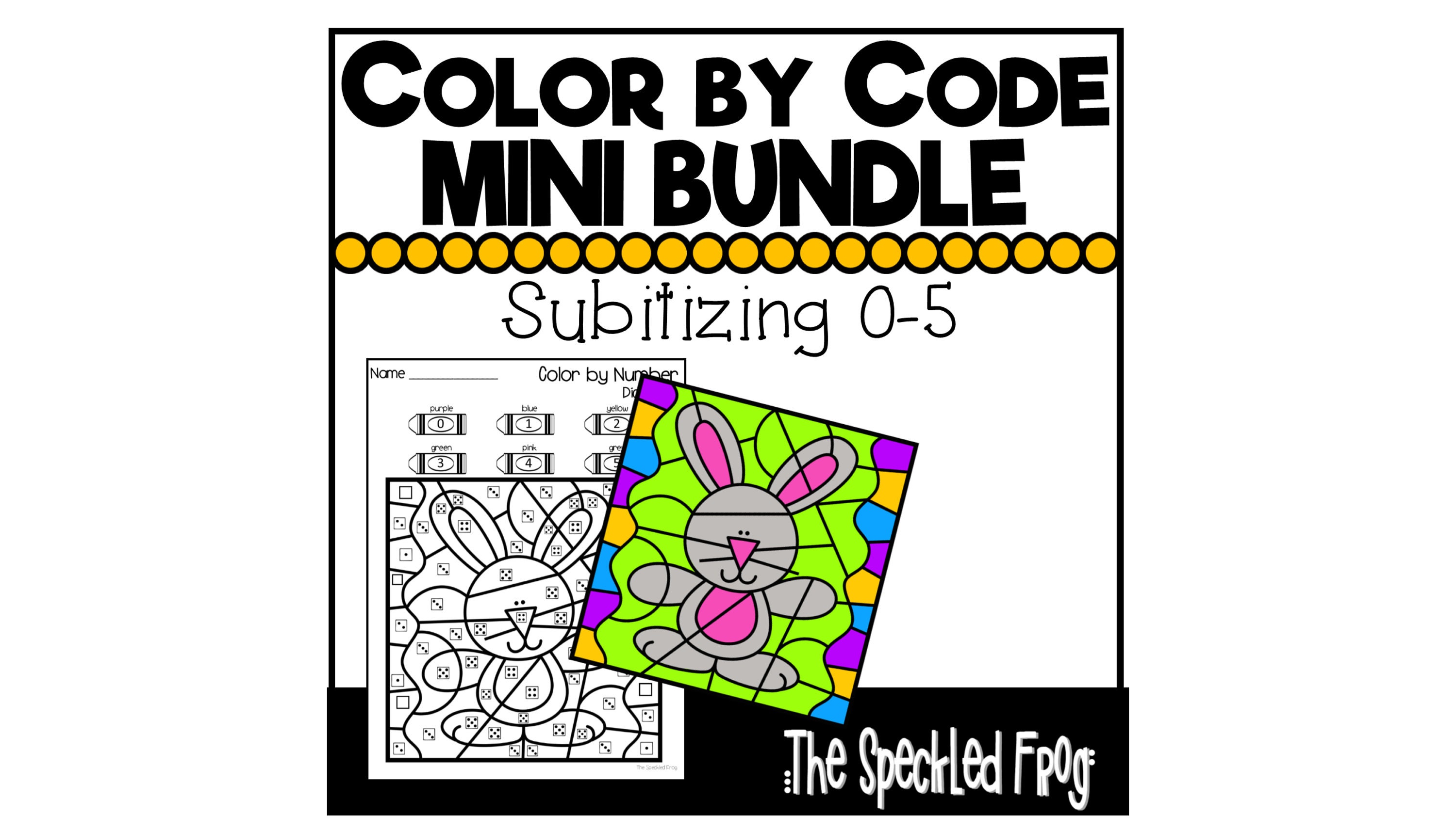 Kindergarten Worksheets Color by Number Bundle INSTANT DOWNLOAD ...