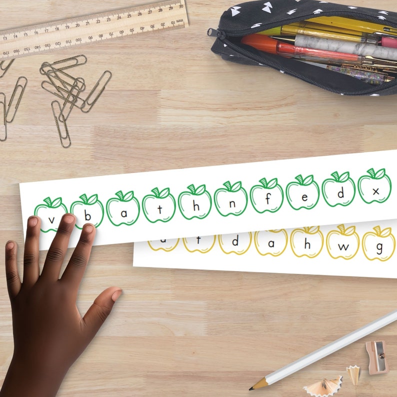 Fall Kindergarten Activity, Printable Letter Sound Fluency Strips ...