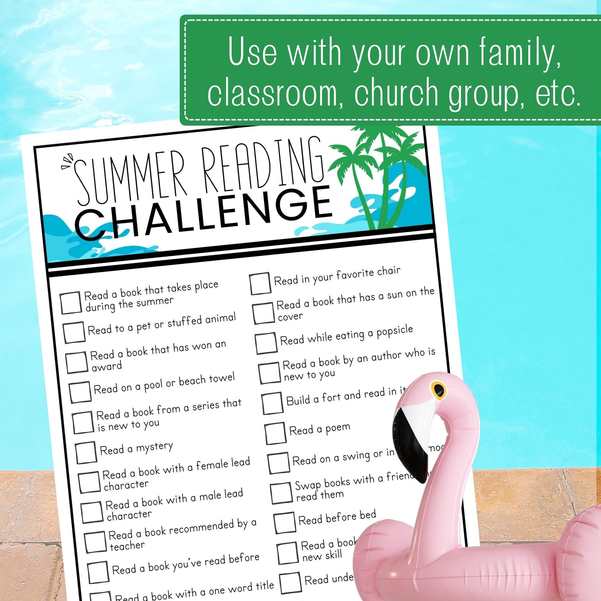 Summer Reading Bundle for Kids | INSTANT DOWNLOAD | Printable Palm Tree ...