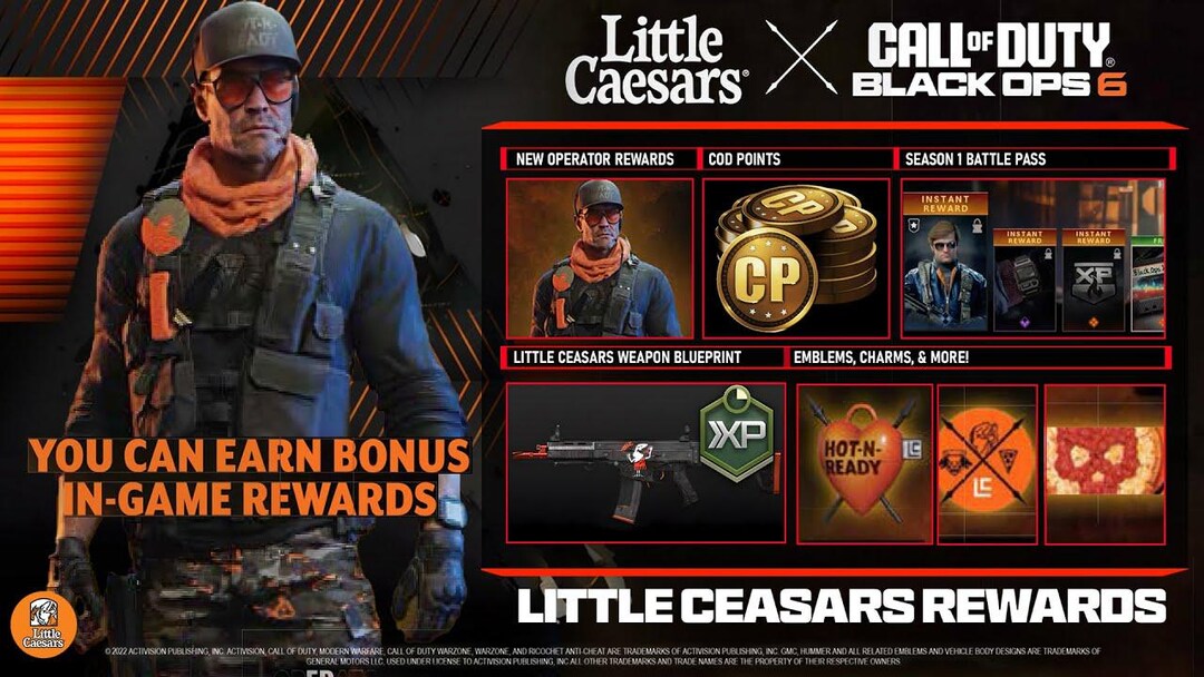 Call of Duty Black Ops 6 Little Caesars Promo Code 1 Key - Etsy