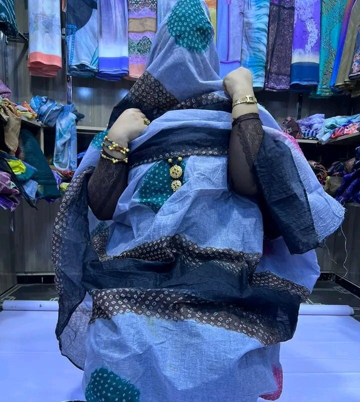 Melhfa Mauritanian Desert Clothing Cotton Dress, Mauritanian Women's ...