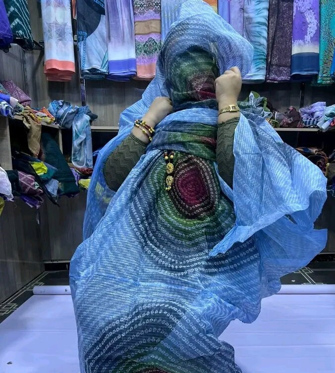 Melhfa Mauritanian Desert Clothing Cotton Dress, Mauritanian Women's ...