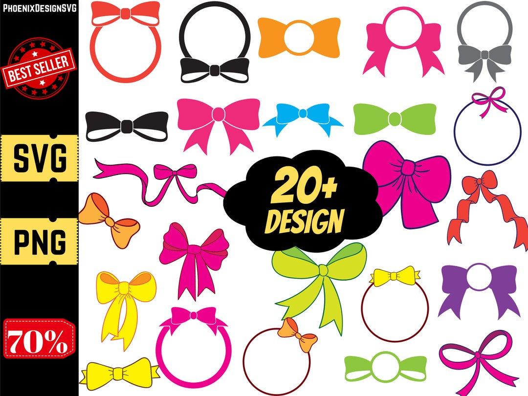 LAYERED Ribbon Clipart,bow Svg, Ribbon Svg, Banner Clipart,stitched ...