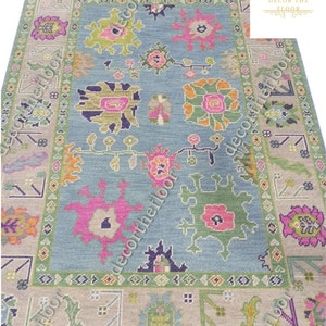 9x12 Green Oushak Rugrug Modern Oushak Rug Delivery Large Area - Etsy