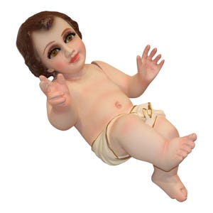 Niño Dios Lujo Porcelana Fino, Handcrafted Baby Jesus Figurine High Quality Porcelain Crystal ...