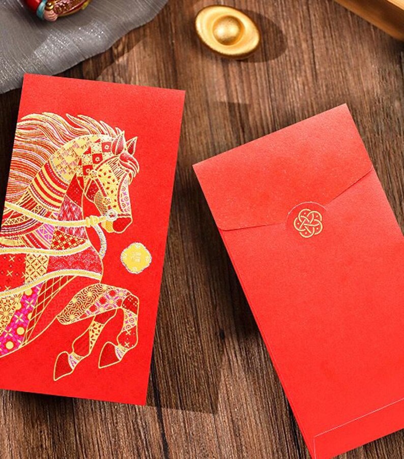 Lucky Red Envelopes - Year of the Horse - Set of 12 - Etsy