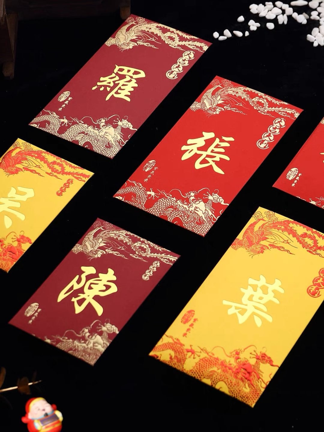 New龍年姓氏 30pcs of A Set Custom Bronzing Surname Hong Kong Surname With ...