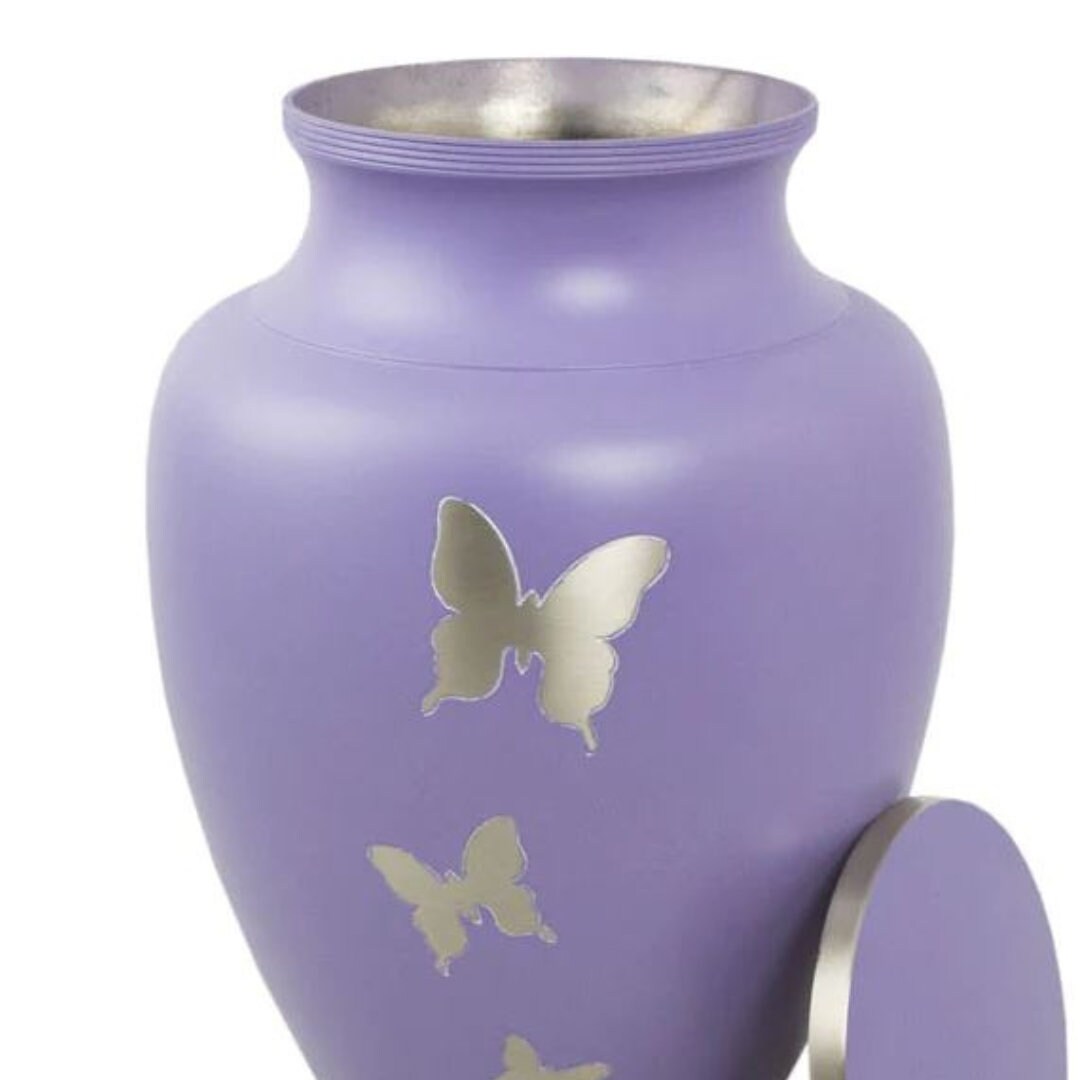 Extra Large Elegant Cremation Urn: the Aria Butterfly Brass Memorial ...