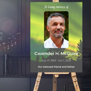 Memorial Poster Template - FIVE Different Designs - Download & Design ...