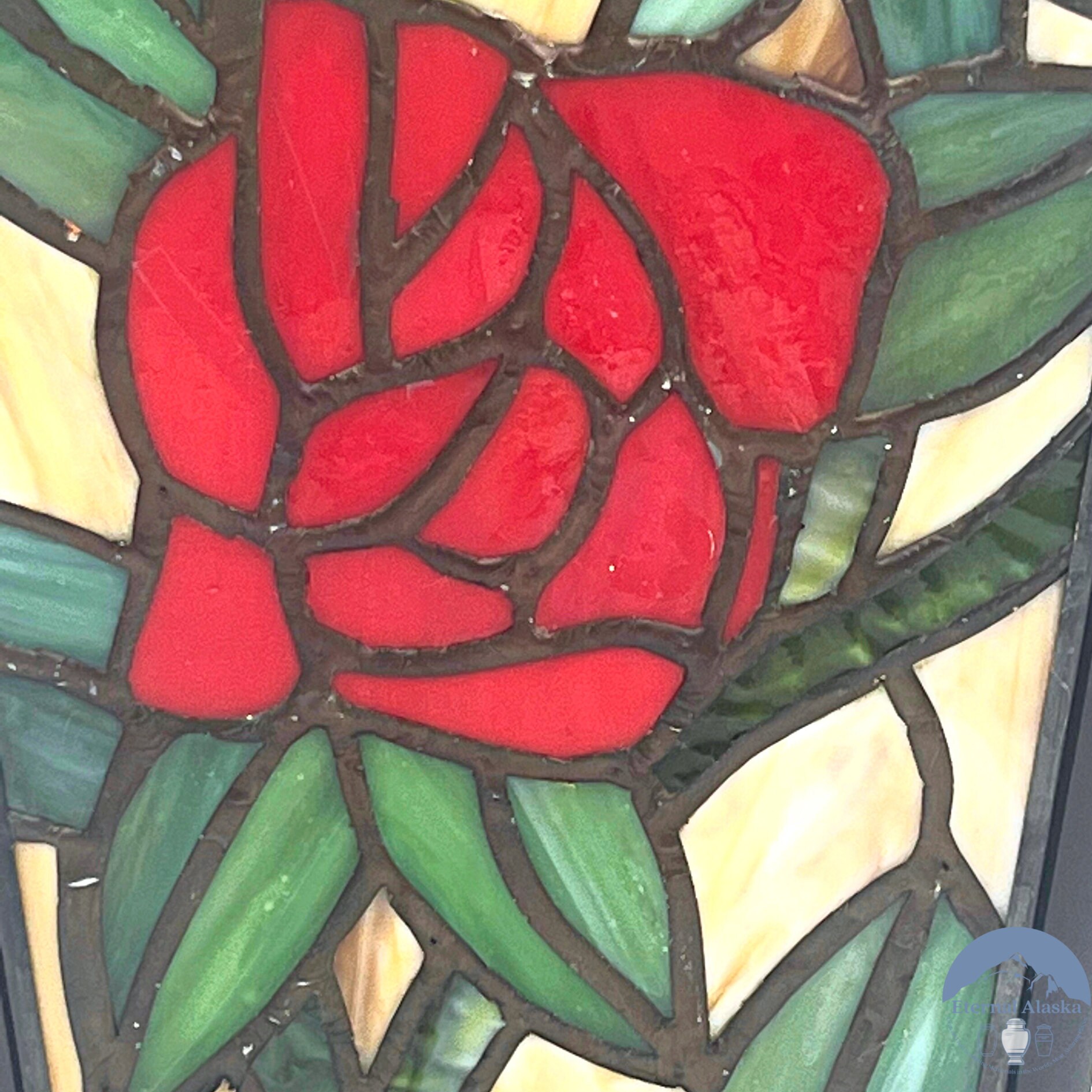 Eternal Rose Stained Glass Cremation Urn Funeral Urn With FREE Shipping ...