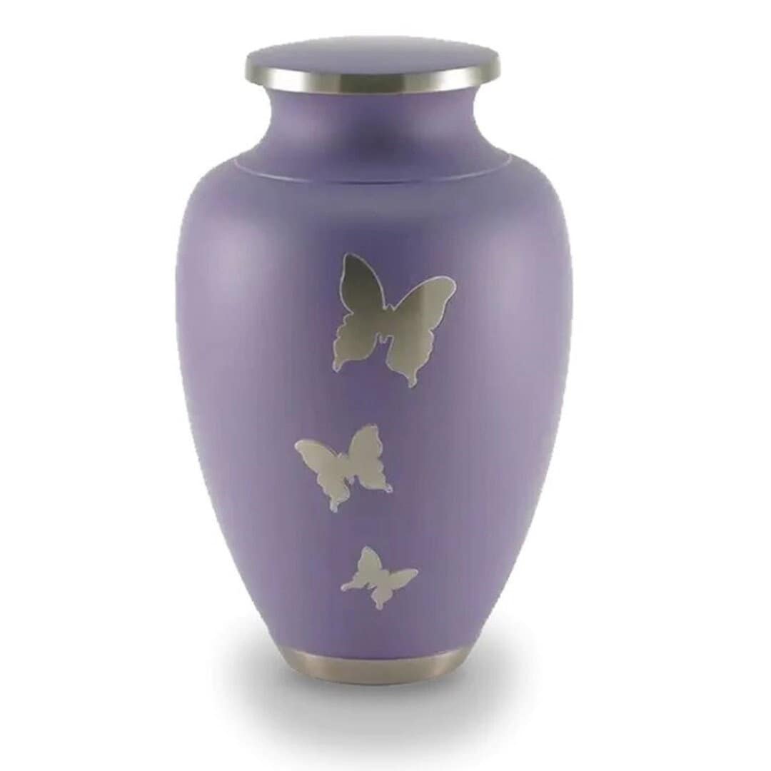 Extra Large Elegant Cremation Urn: the Aria Butterfly Brass Memorial ...