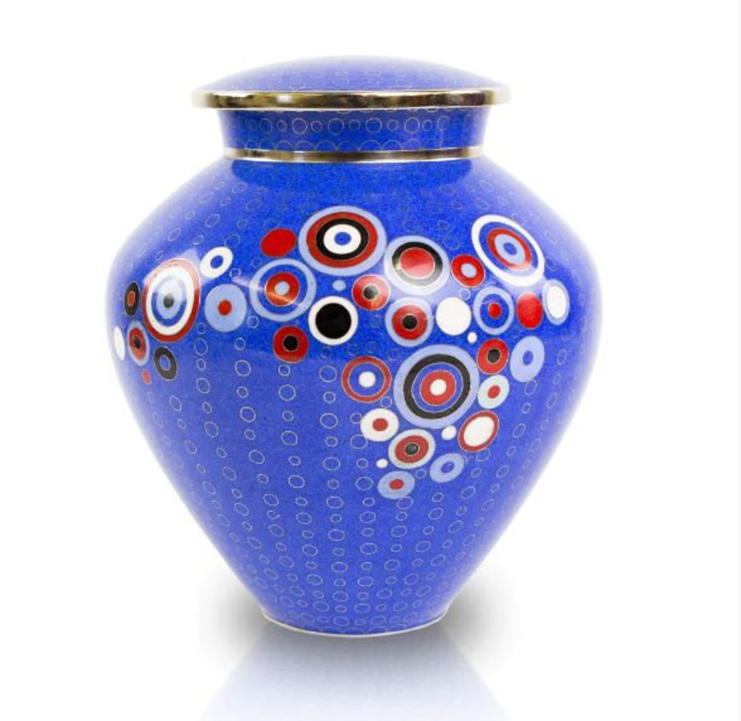Eternal Azure Orbit Cloisonné Urn - A Celestial Memorial - FREE ...