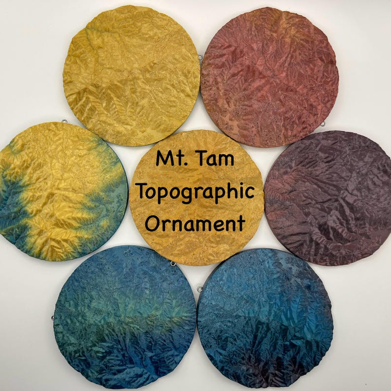 Mt. Tamalpais Topographic Map – 3D Printed Hanging or Desk Ornament - Etsy