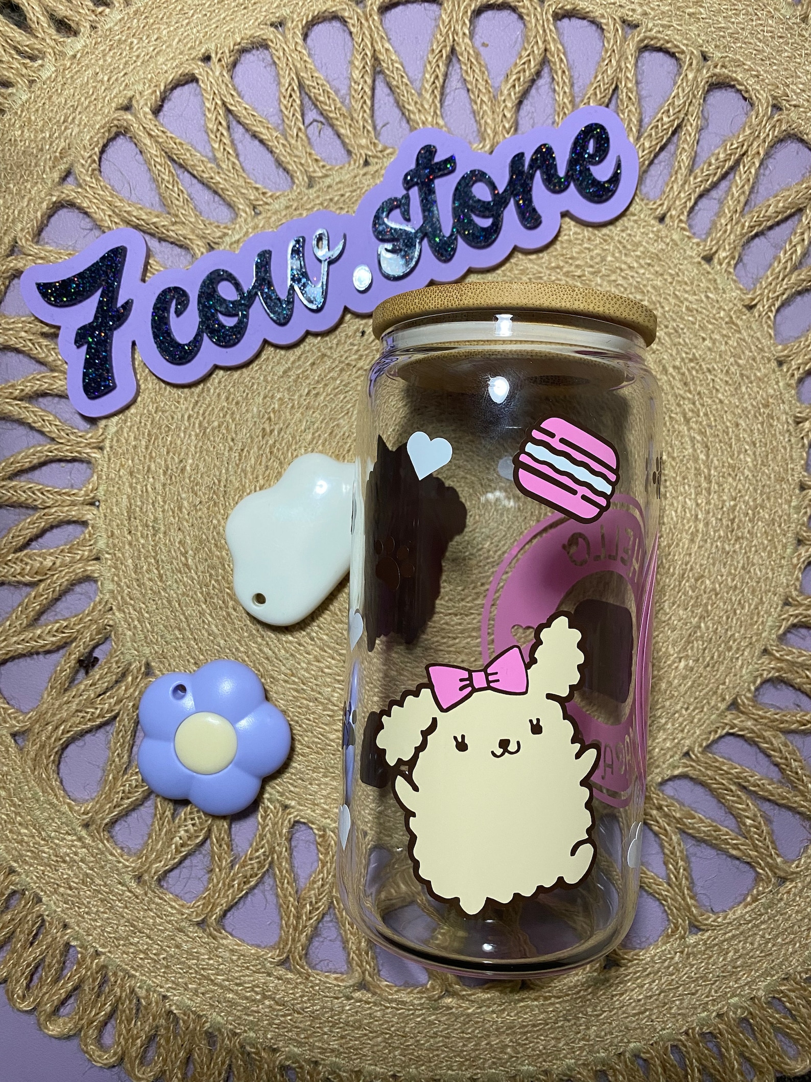 Macaroon Cup Pompompurin Girlfriend Coffe Cup Starbucks Cup Sanrio ...