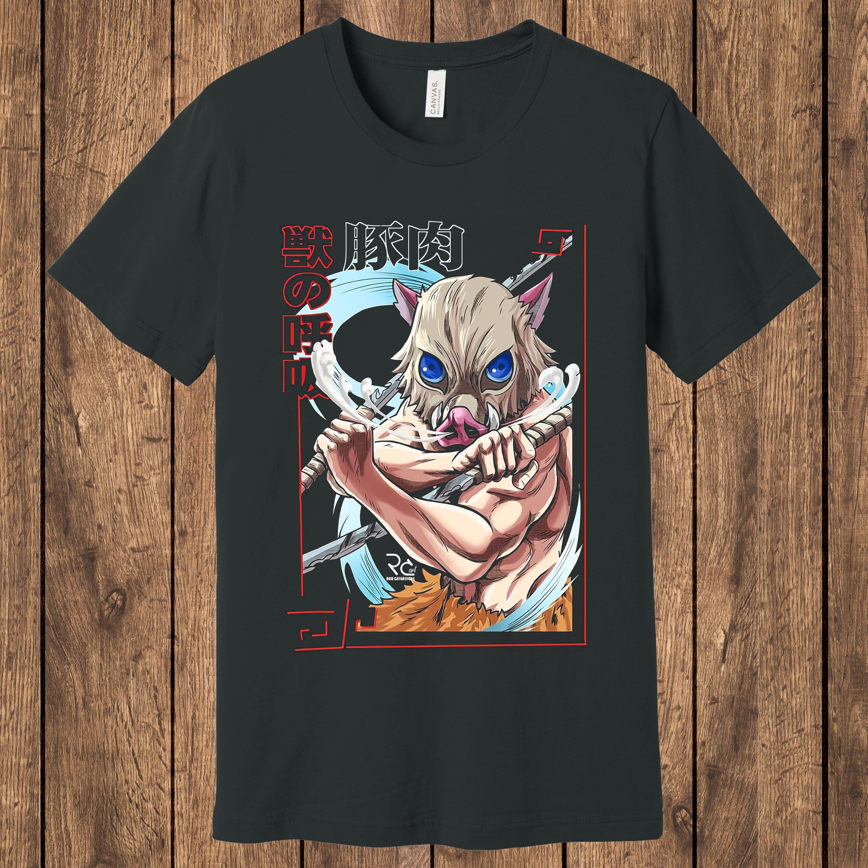 Inosuke Hashibira Demon Slayer T-shirt Anime Character Tee Unisex Manga ...