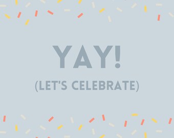 Yay Congrats Congratulations Greeting Card Congrats Card Celebration ...