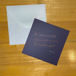 Sympathy Card; Bible Verse Card - Etsy