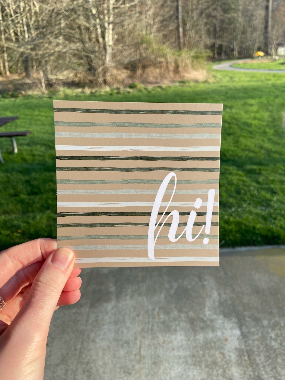 Hi! Greeting Card - Etsy