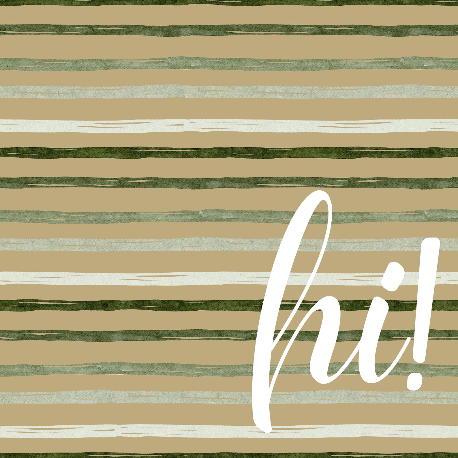 Hi! Greeting Card - Etsy