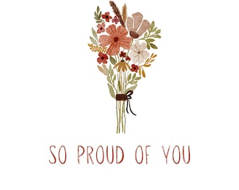 So Proud of You Card PRINTABLE Instant Download,last Minute ...