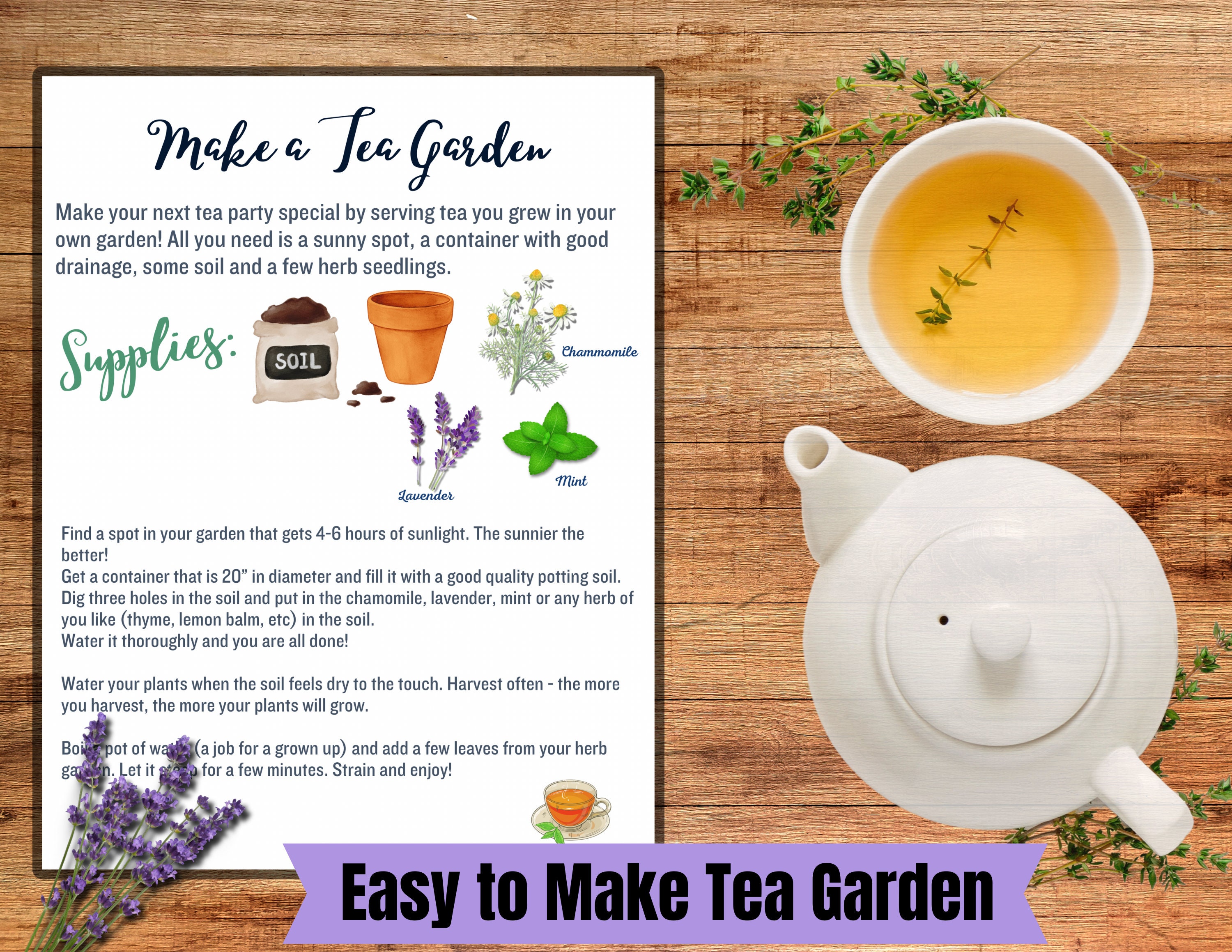 Kids’ Downloadable Garden Activity Pack - Etsy