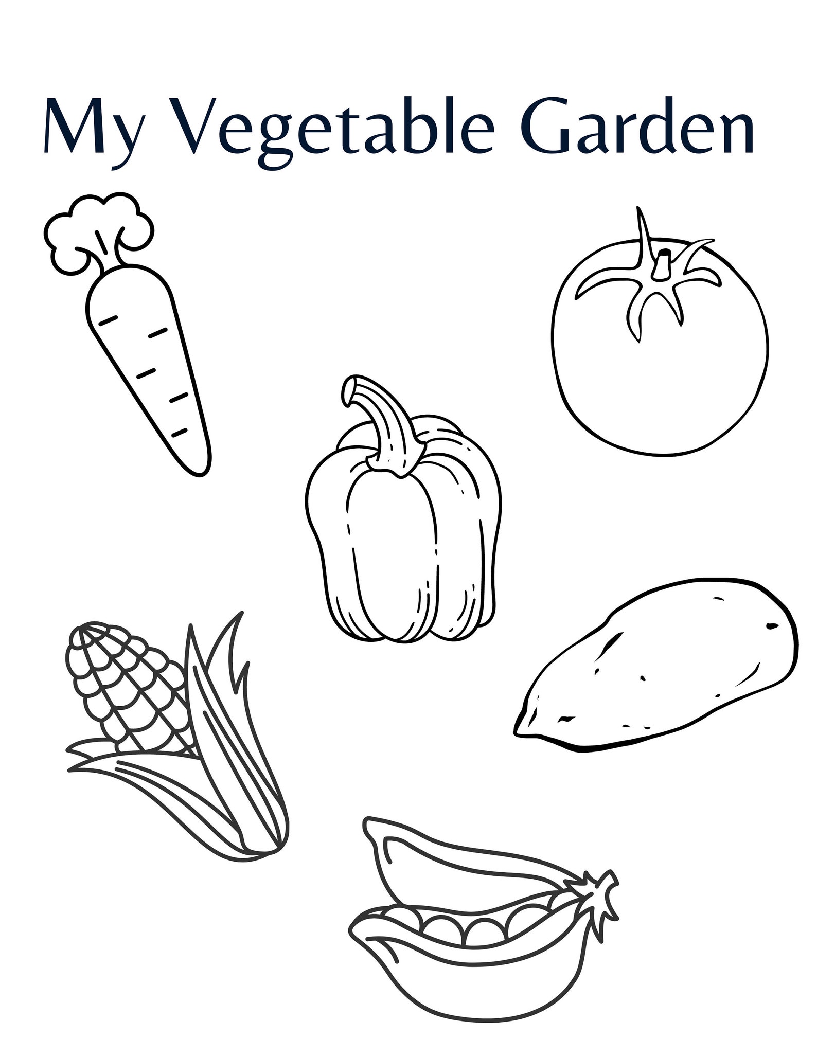 Garden Coloring Printable Pages for Kids - Etsy