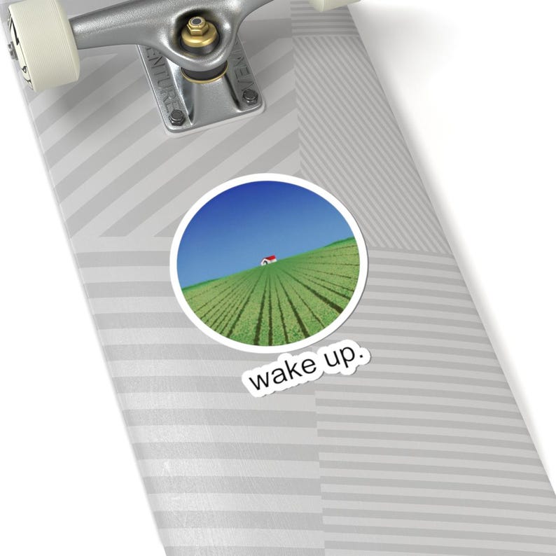 Wake up Dreamcore Sticker, Weirdcore Laptop Decals, Dreamcore Vinyl ...
